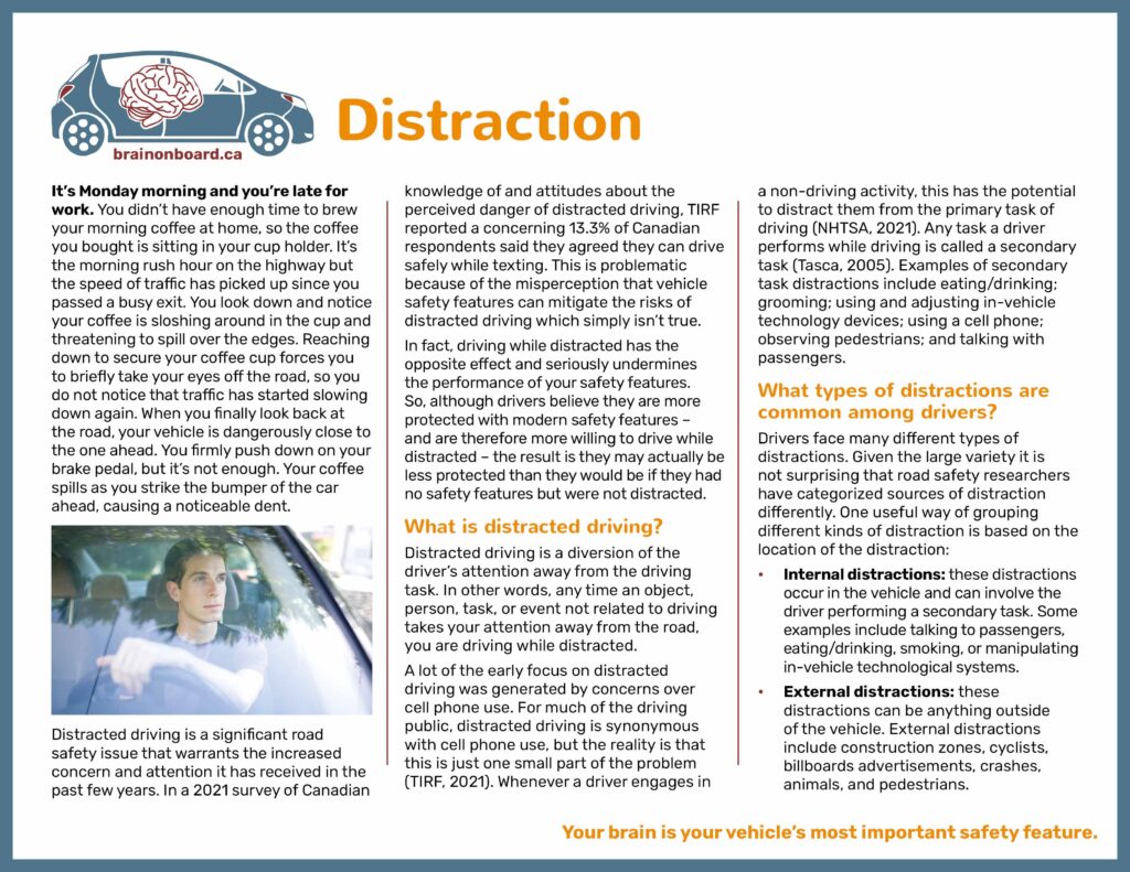 Distracted Driving - Brain on Board (TIRF)