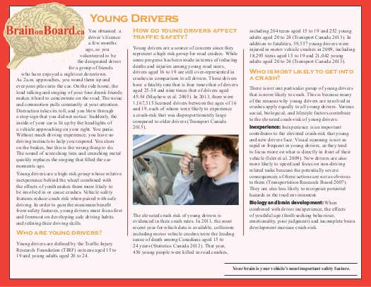 Young Drivers - Brain on Board (TIRF)